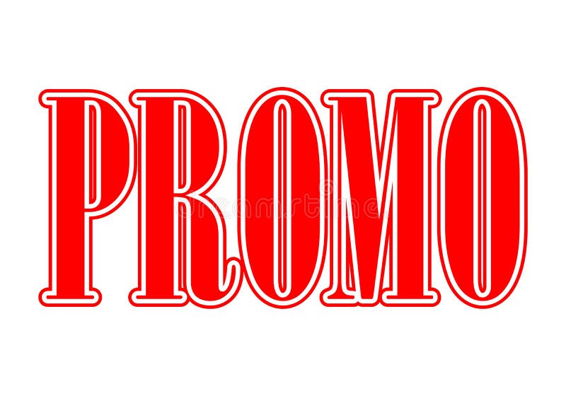 Segno Rosso Di Promo, Bottone, Icona Illustrazione Vettoriale ...