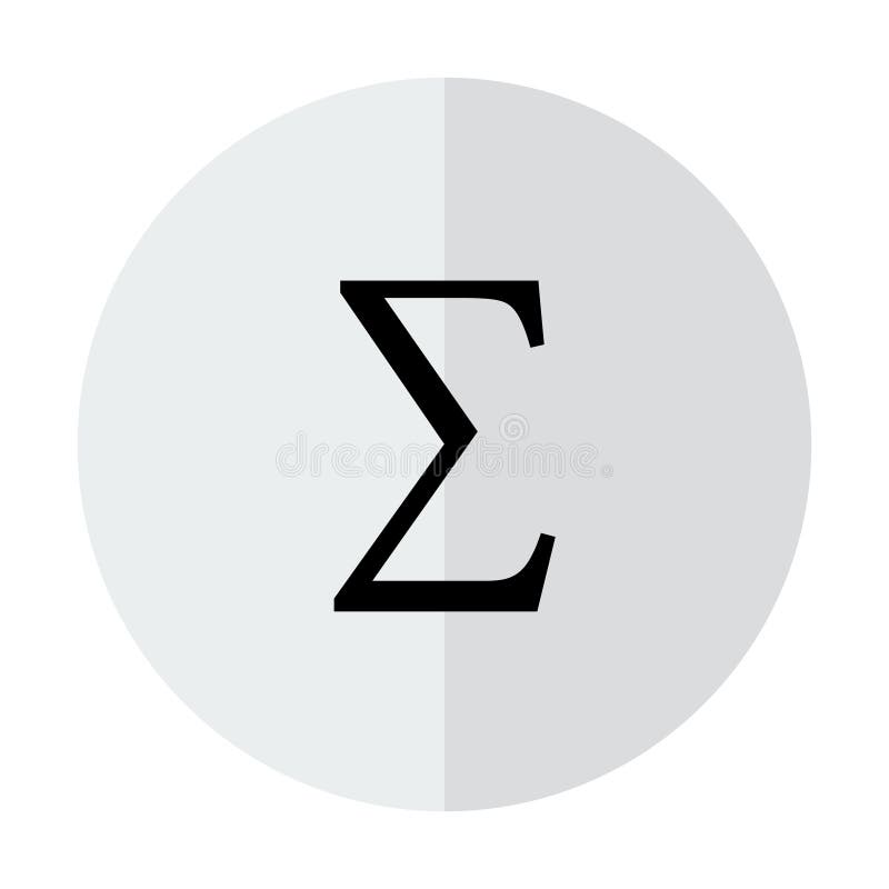 Simbolo Astratto Di Somma Di Sigma Fatto Con L'indicatore Rosso ...