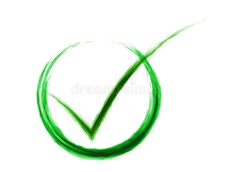 Segno di spunta illustrazione vettoriale. Illustrazione di contrassegno ...