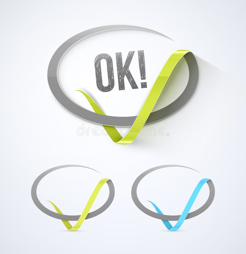 Segno di spunta illustrazione vettoriale. Illustrazione di approvato ...