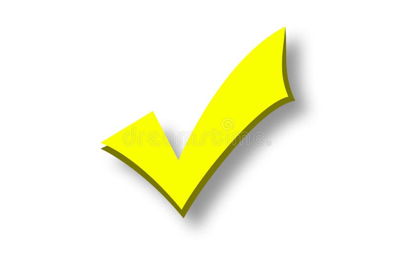 Segno di spunta illustrazione di stock. Illustrazione di fatto - 8069647