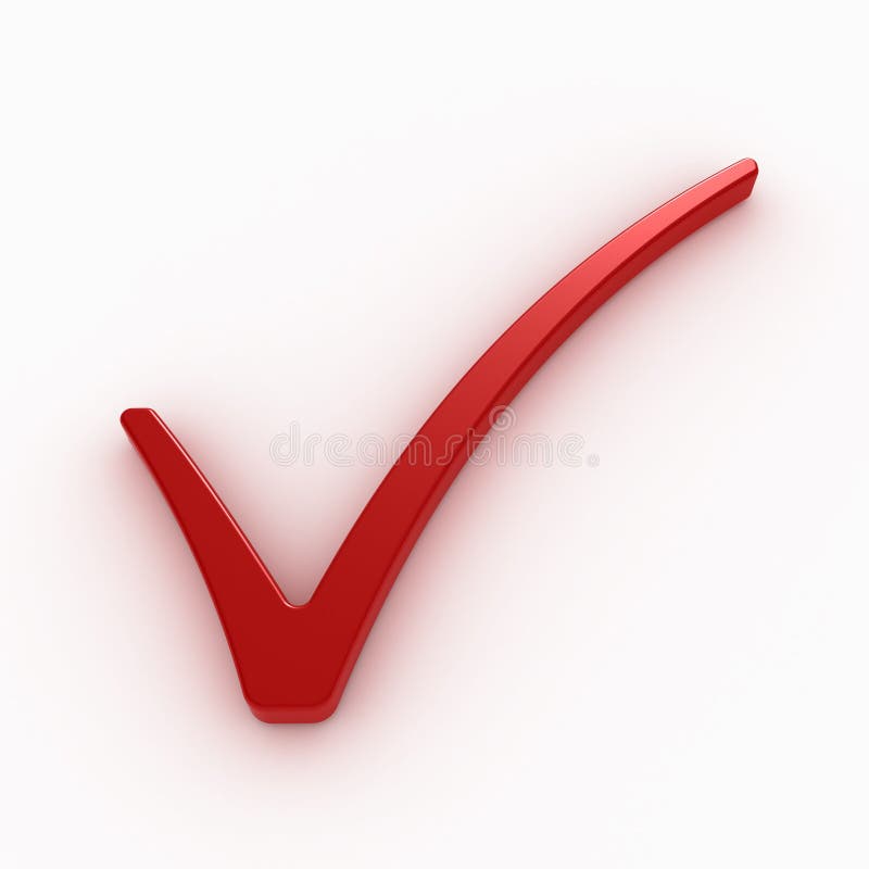 Segno di spunta rosso illustrazione di stock. Illustrazione di copia ...