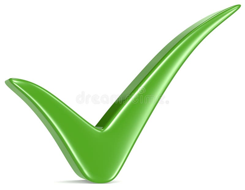 Spunta verde illustrazione di stock. Illustrazione di simbolo - 34139597