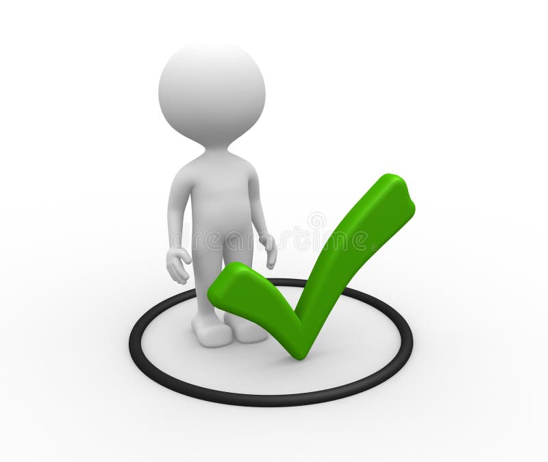 Segno di spunta verde illustrazione di stock. Illustrazione di ...