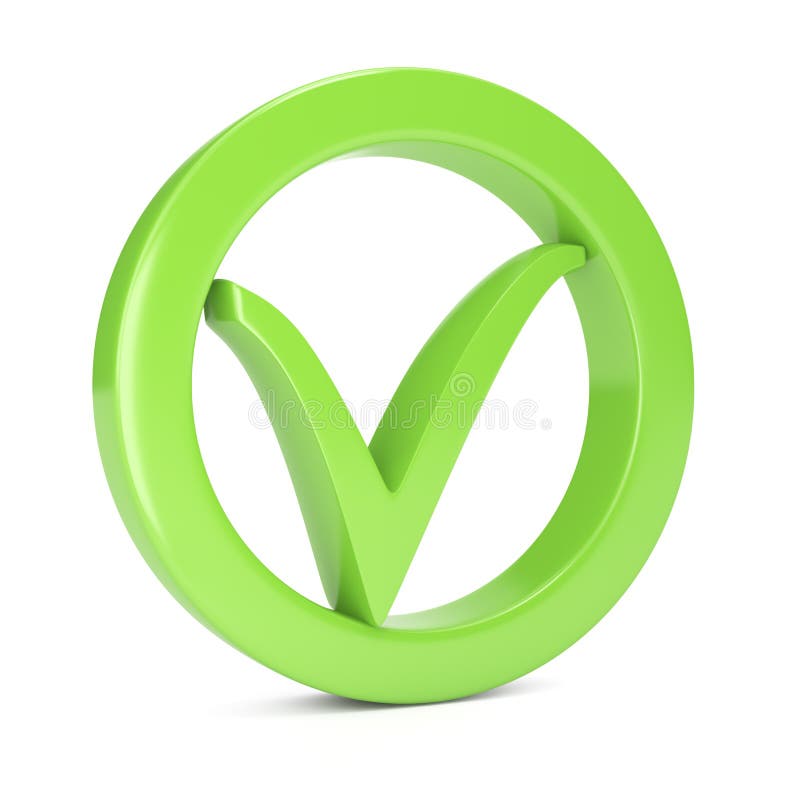 Segno di spunta verde illustrazione di stock. Illustrazione di successo ...