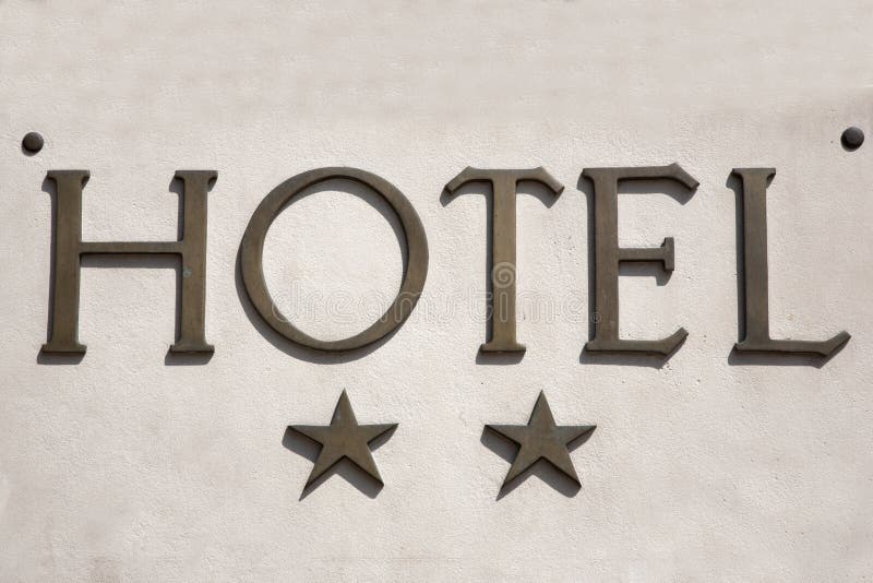 Segno Due Stelle Dell'hotel Immagine Stock - Immagine di hotel, corsa ...