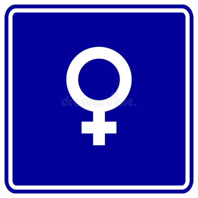 Simbolo Vettoriale Di Genere Femminile Illustrazione Vettoriale ...