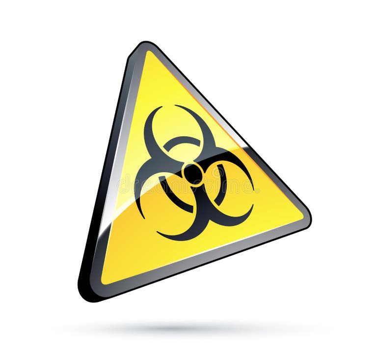 Segnale giallo tossico illustrazione vettoriale. Illustrazione di ...