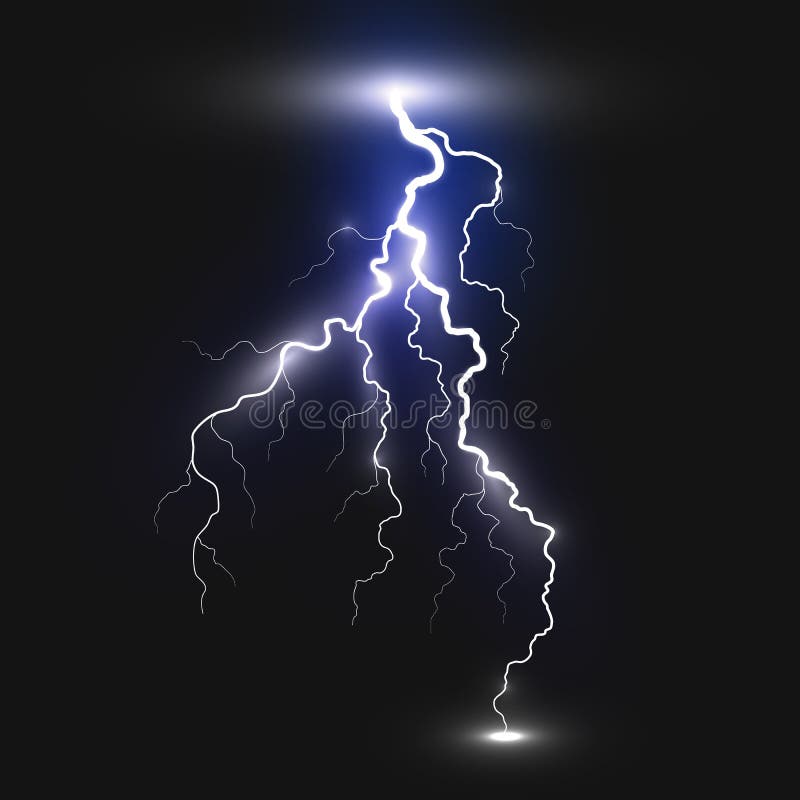 Nuvola Con L'icona Della Pioggia E Del Fulmine Illustrazione di Stock ...