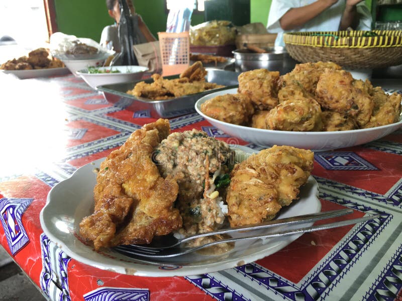 Sego Pecel Traditional Food of Java Indonesia Stock Image - Image of ...