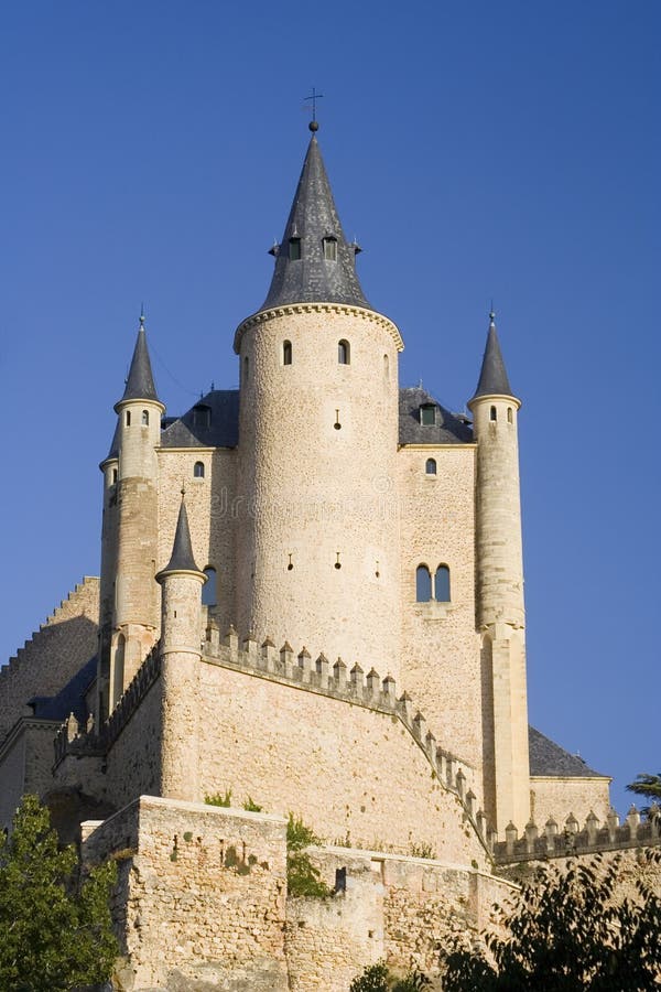 Segovia Alcazar Front Blue Sky Stock Photo - Image of fortification ...