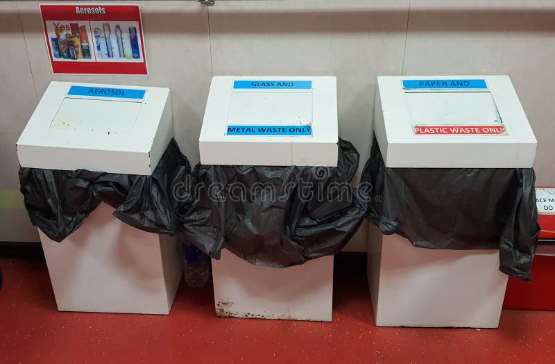 Segregation of Waste Bin in Vessel Editorial Photo - Image of ...
