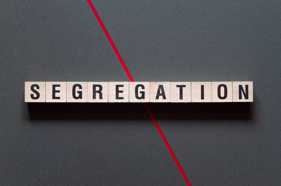 Segregation - Word Concept on Cubes Stock Image - Image of work, gender ...