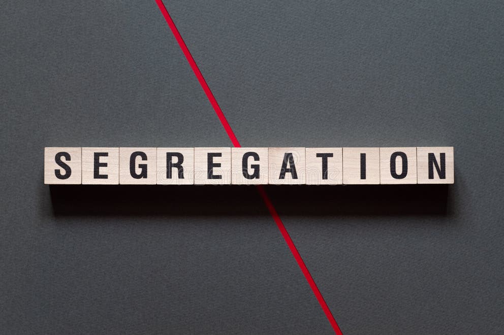 Segregation - Word Concept on Cubes Stock Image - Image of work, gender ...