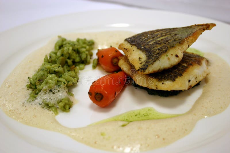 Segundo plato de la lubina imagen de archivo. Imagen de agrio - 1763041
