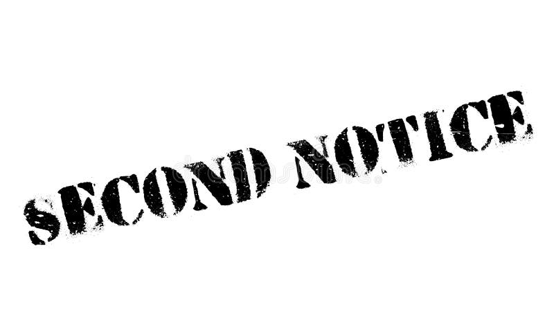 Segundo Sello De Goma Del Aviso Ilustración del Vector - Ilustración de ...