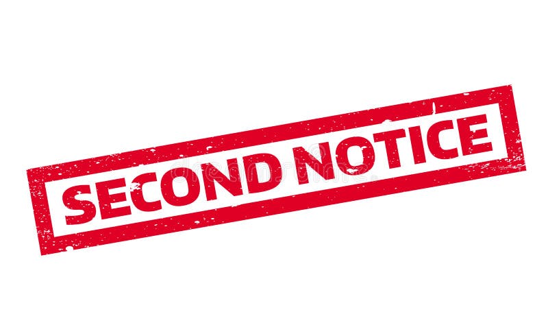Segundo aviso stock de ilustración. Ilustración de respeto - 104332337