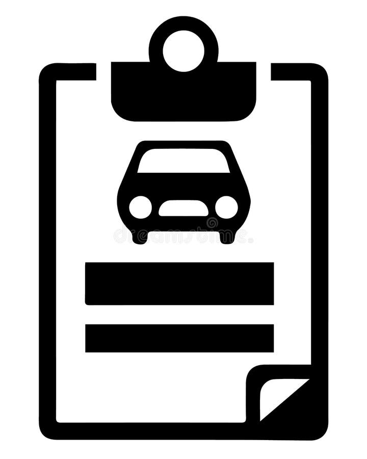 Seguro Auto - Icono Del Seguro De Coche Ilustración del Vector ...