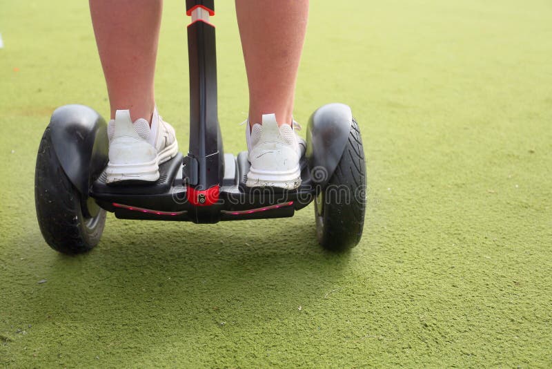 Segway or hoverboards stock photo. Image of outside - 124138446