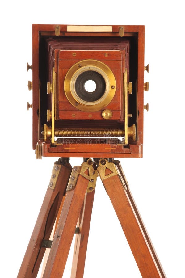 Sehr alte Kamera stockbild. Bild von hölzern, bild, berührung - 8045599