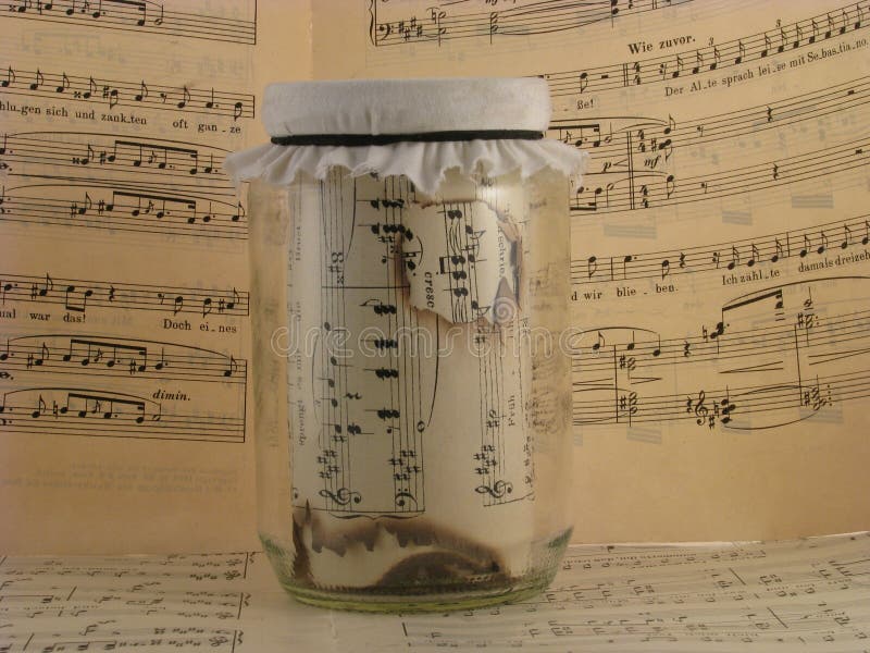 Sehr alte Musik stockbild. Bild von material, antike, einklebebuch ...