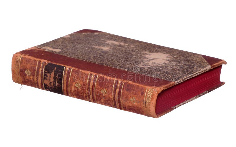 Sehr Altes Buch Mit Roten Seiten Stockfoto - Bild von abdeckung ...