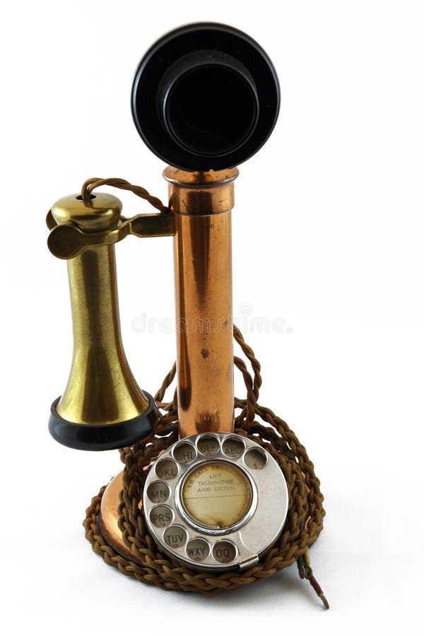Sehr altes Telefon stockbild. Bild von aufruf, antike - 1559155