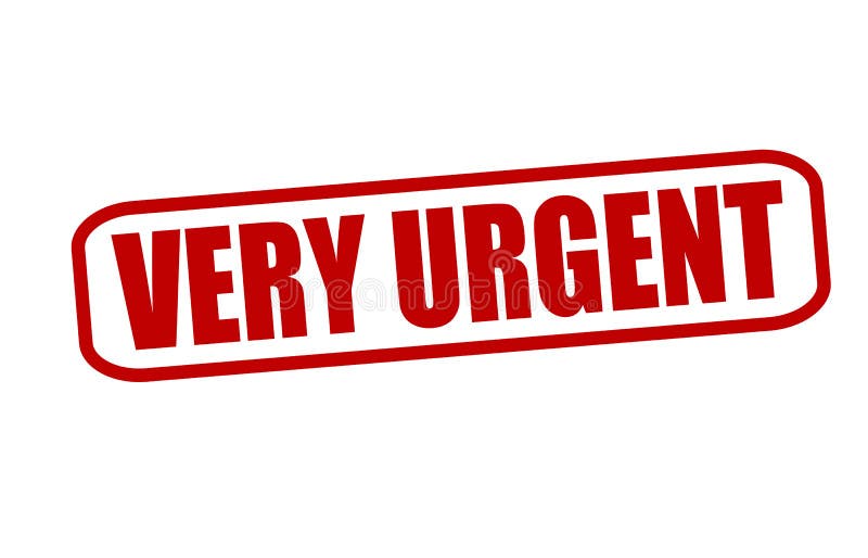 Sehr dringender Stempel vektor abbildung. Illustration von entscheidend ...