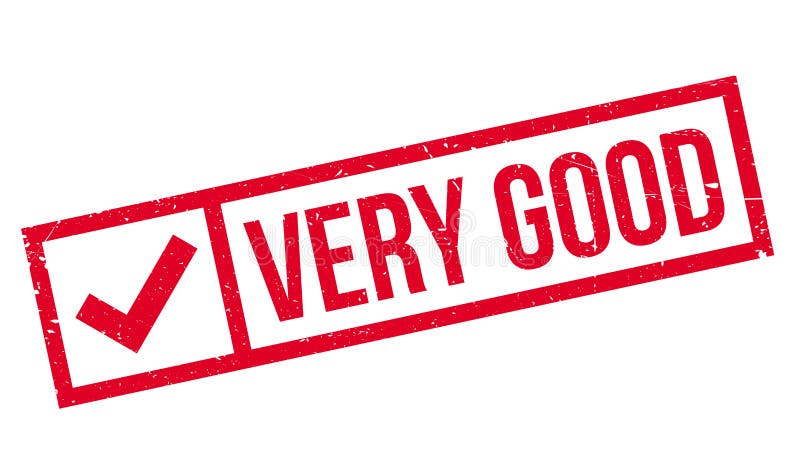 Sehr guter Stempel vektor abbildung. Illustration von hart - 83543319