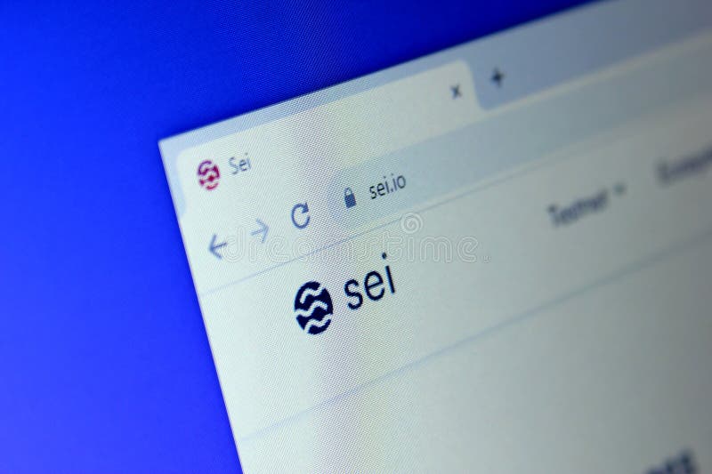 Sei Cryptocurrency Blockchain Editorial Stock Image - Image of ...