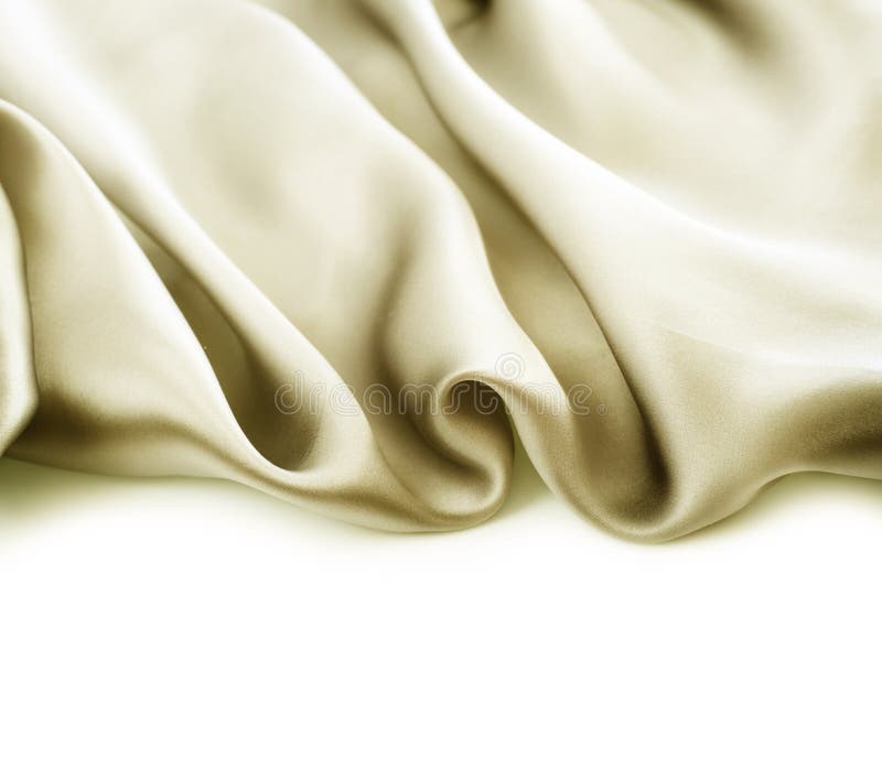 Glatte Elegante Goldene Seide Als Hochzeitshintergrund Im Sepia Getont ...