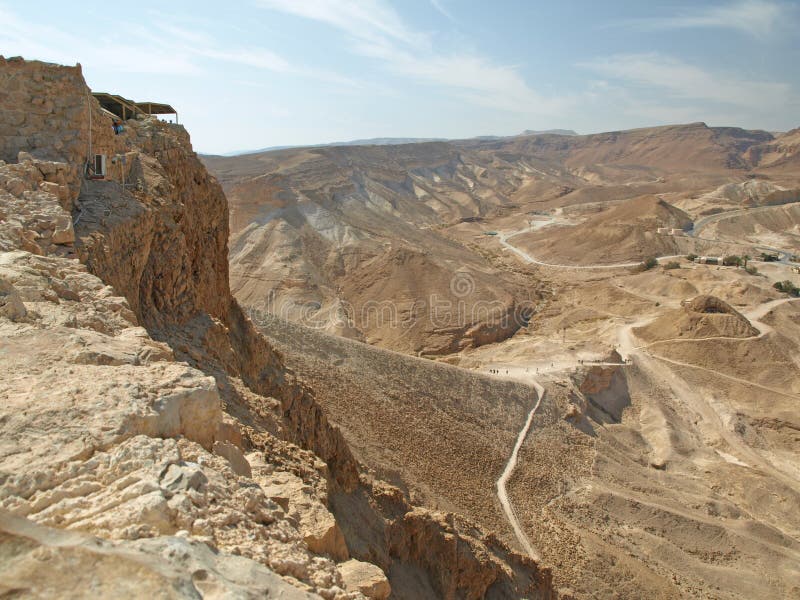 The Seige Ramp at Masada stock image. Image of romans - 17341767
