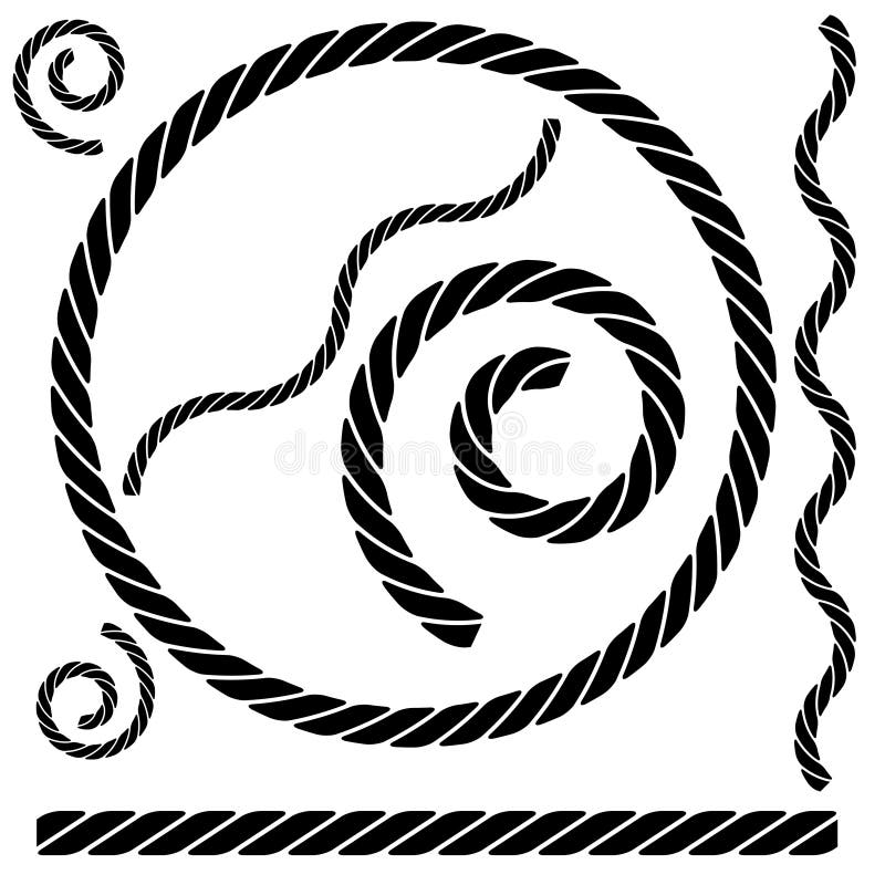 Seil vektor abbildung. Illustration von element, knoten - 10515770