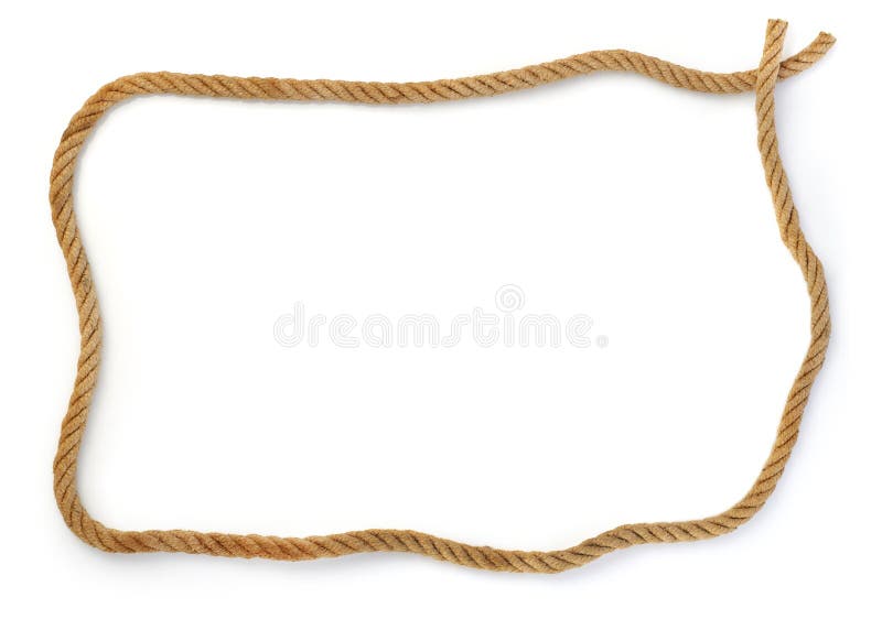 Seil Auf Weißem Hintergrund Stockfoto - Bild von konzepte, viereck ...
