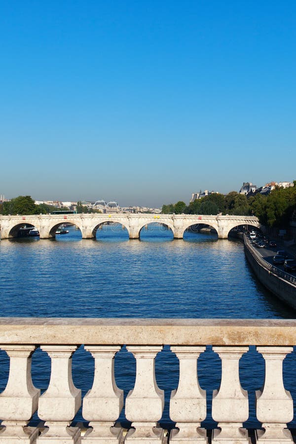 Seine river, Paris. stock photo. Image of water, travel - 39039182