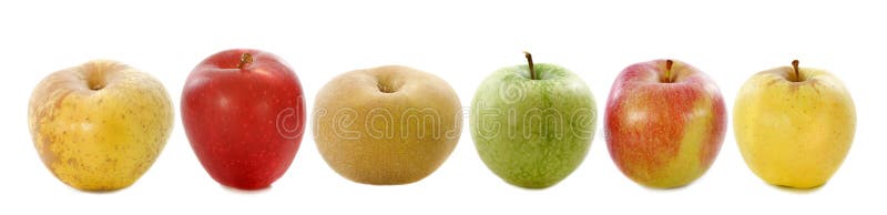 Seis manzanas imagen de archivo. Imagen de fondo, forjador - 27656569