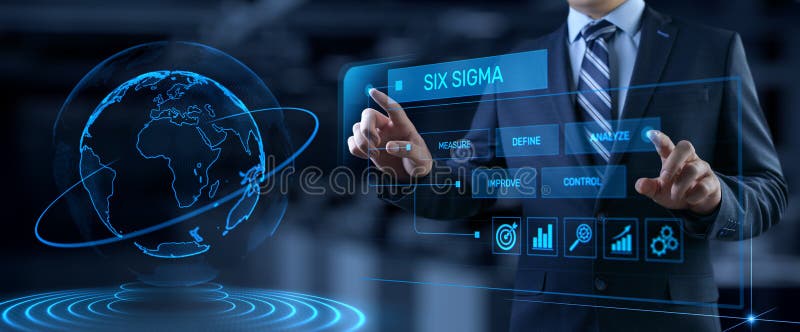 Seis Sigma Lean Manufacturing Dmath Method Technology. Imagem de Stock ...