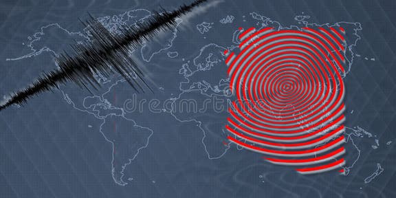 Seismic Activity Earthquake Arizona Map Stock Illustration ...