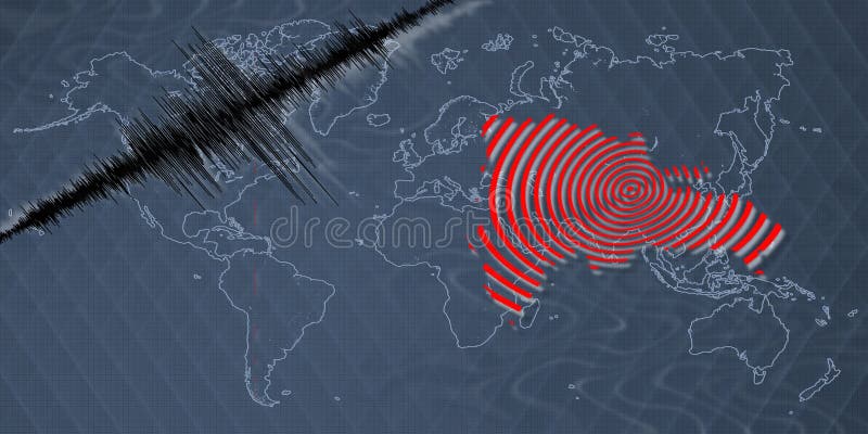 Seismic Activity Earthquake Dominican Republic Map Stock Illustration ...