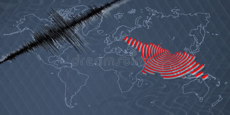 Seismic Activity Earthquake Georgia Map Stock Image - Image of world ...