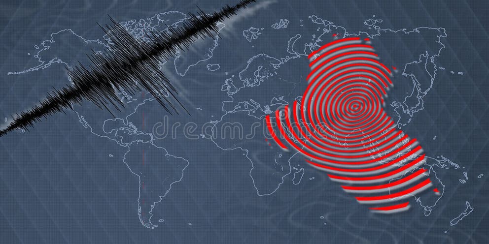 Seismic Activity Earthquake Iraq Map Stock Illustration - Illustration ...