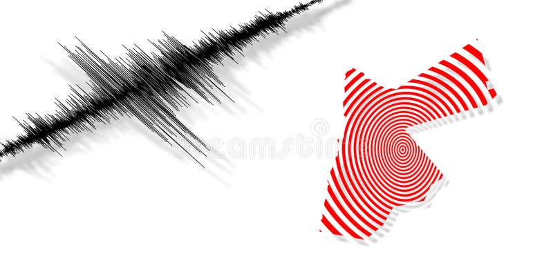 Seismic Activity Earthquake Jordan Map Stock Illustration ...