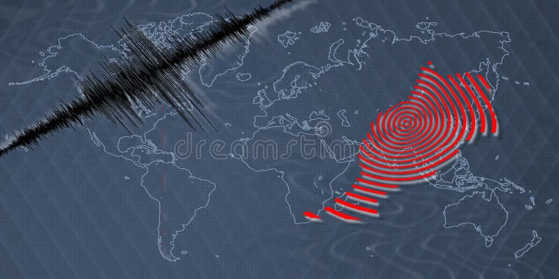 Seismic Activity Earthquake Morocco Map Stock Illustration ...