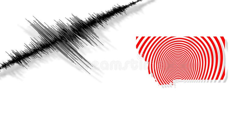 Seismic Activity Earthquake Nebraska Map Stock Illustration ...