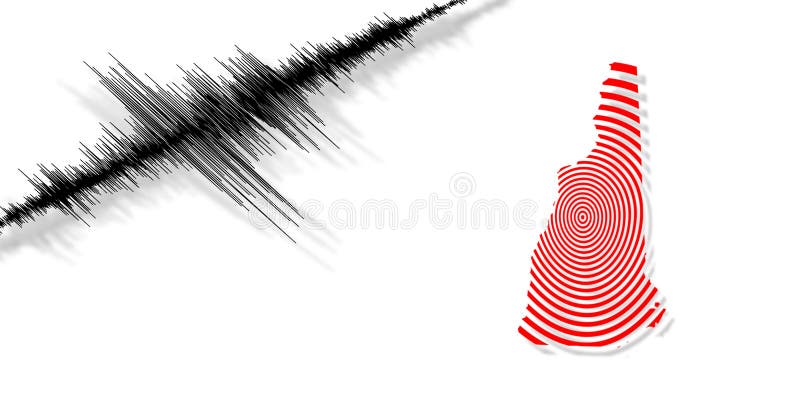 Seismic Activity Earthquake New Hampshire Map Stock Illustration ...