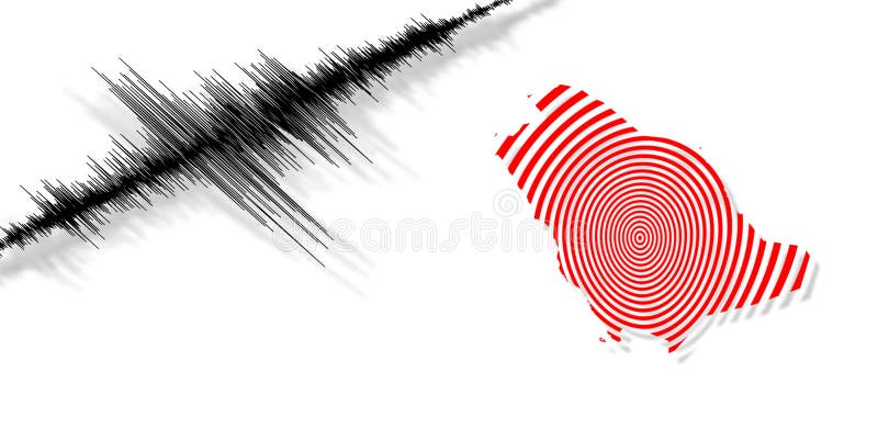 Seismic Activity Earthquake Saudi Arabia Map Stock Illustration ...