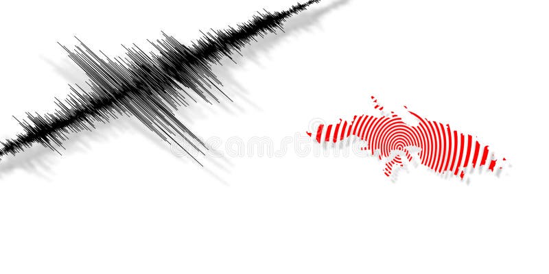 Seismic Activity Earthquake Virgin Islands US Map Stock Illustration ...