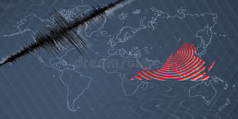 Seismic Activity Earthquake Virginia Map Stock Illustration ...