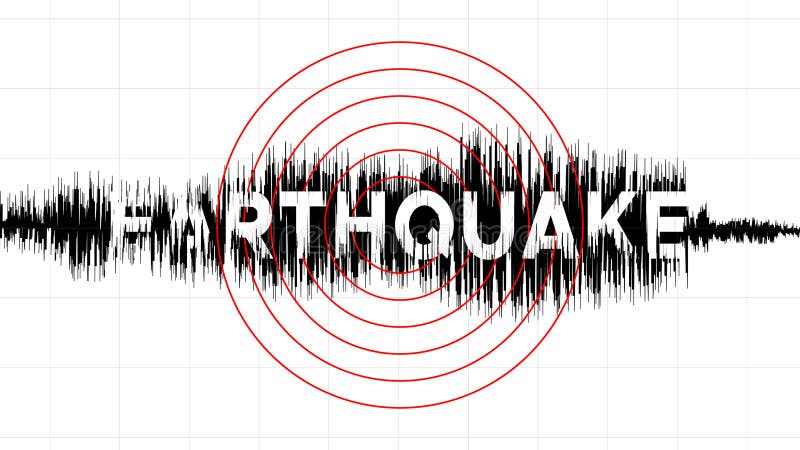 Seismic Activity Graph Showing an Earthquake Stock Vector ...