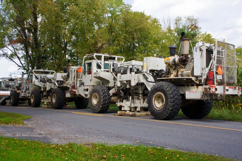 Seismic Trucks stock photo. Image of seismic, ultrasound - 27658052